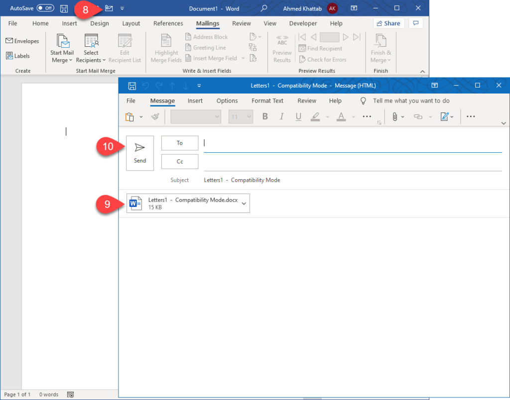 Setting up Microsoft Word for Email Attachments - Power Practice
